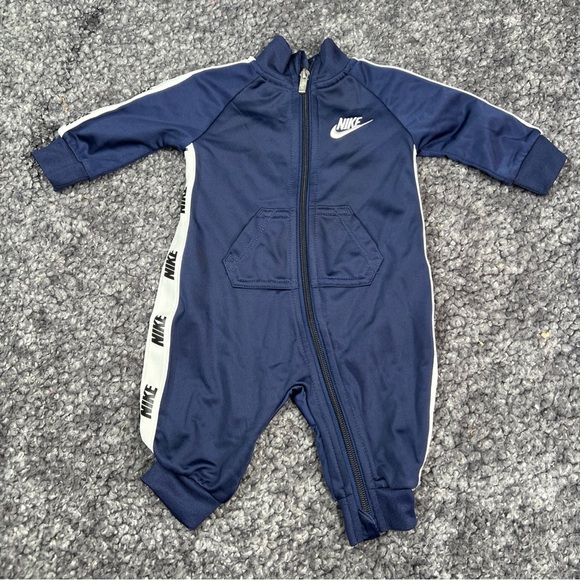 Nike | One Pieces | Nike Infant 3m One Piece Coverall In Blue Tricot ...